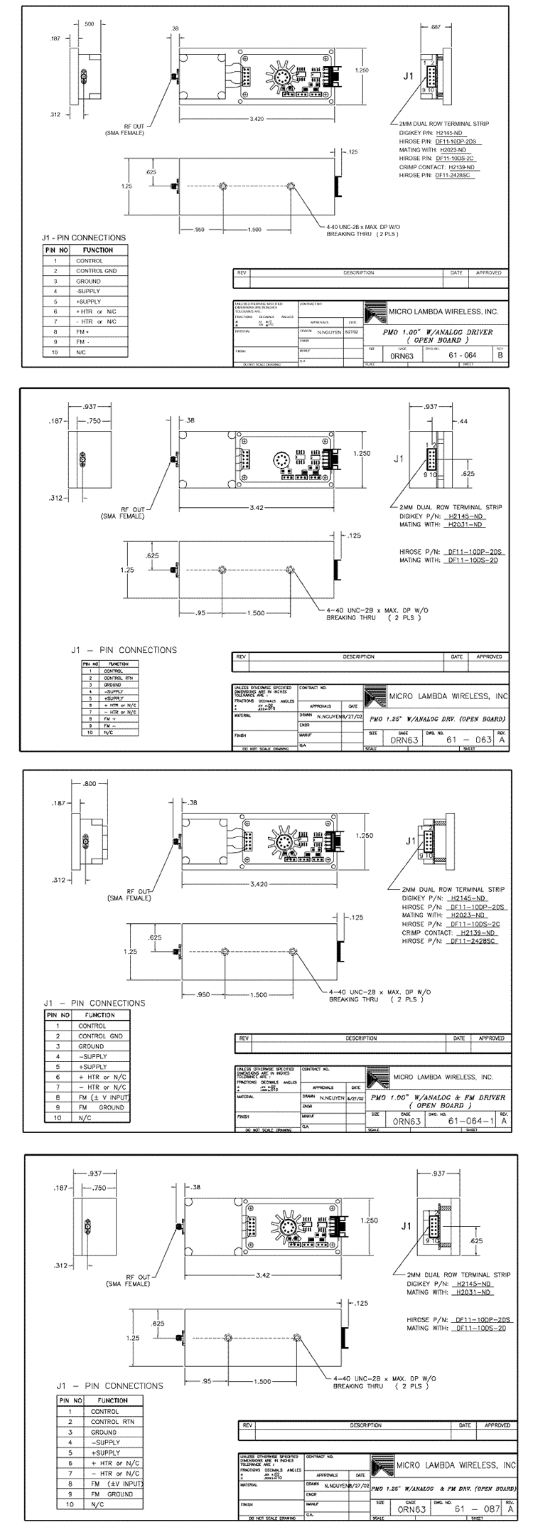 MLPM Series Commercial Analog Drivers BA Series